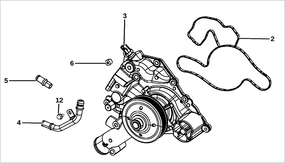 RAM 1500 DS 2013-2022 - Pompa wody 5.7 L - Części z USA daw. Fenix ...