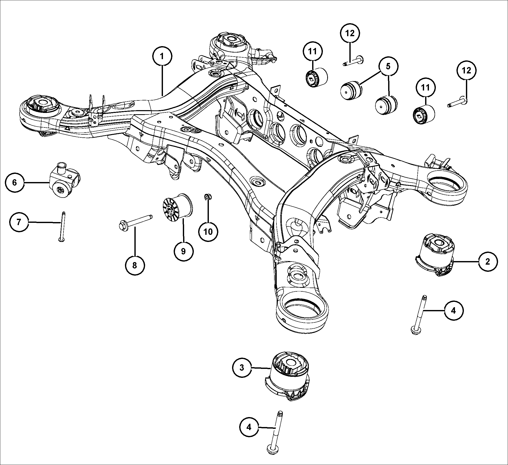 Zawieszenie tył Jeep Grand Cherokee WK2 2011-2019 - Części z USA daw ...